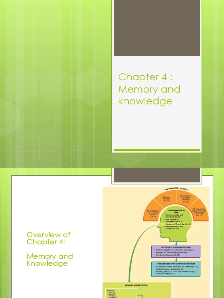 Chapter 4 Memody and Knowledge | PDF | Memory | Recall (Memory)