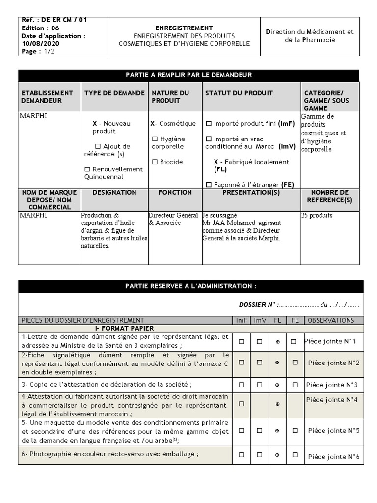 Formulaire DMP | PDF