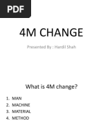 4M Change Management Presentation | PDF | Audit | Verification And ...