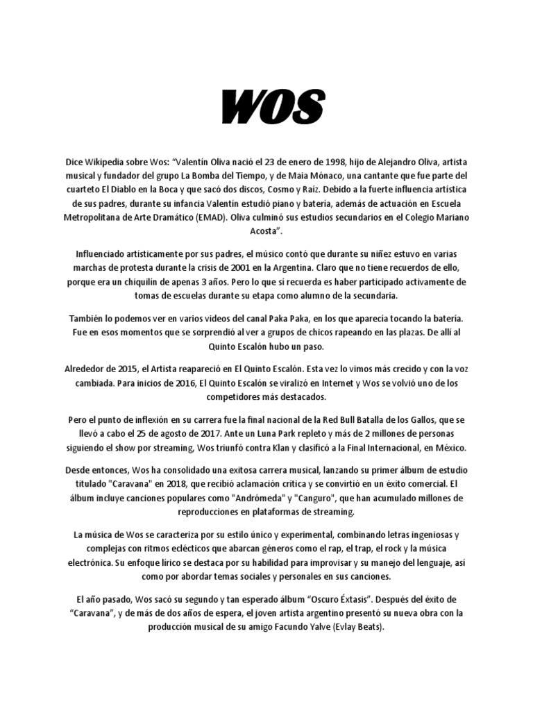 Wos | PDF