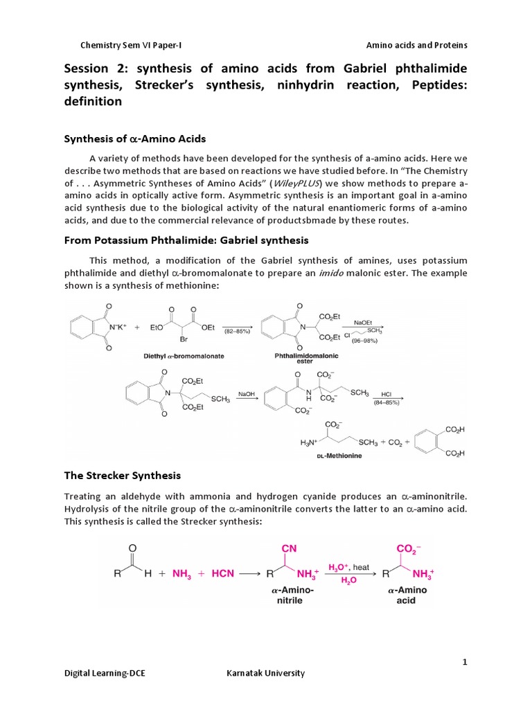 Amino Acids and Proteins S-2 | PDF | Amino Acid | Biosynthesis