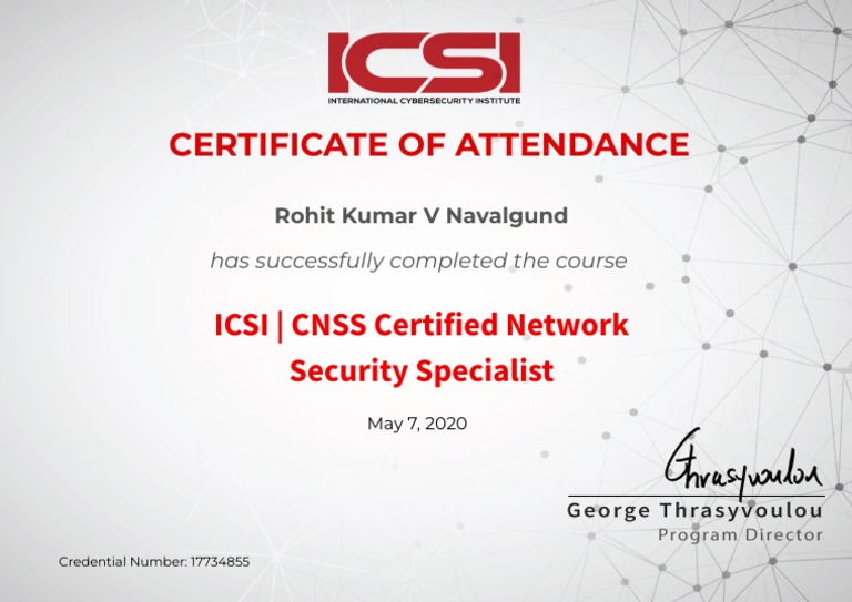 CNSS Certified Network Security Specialist | PDF