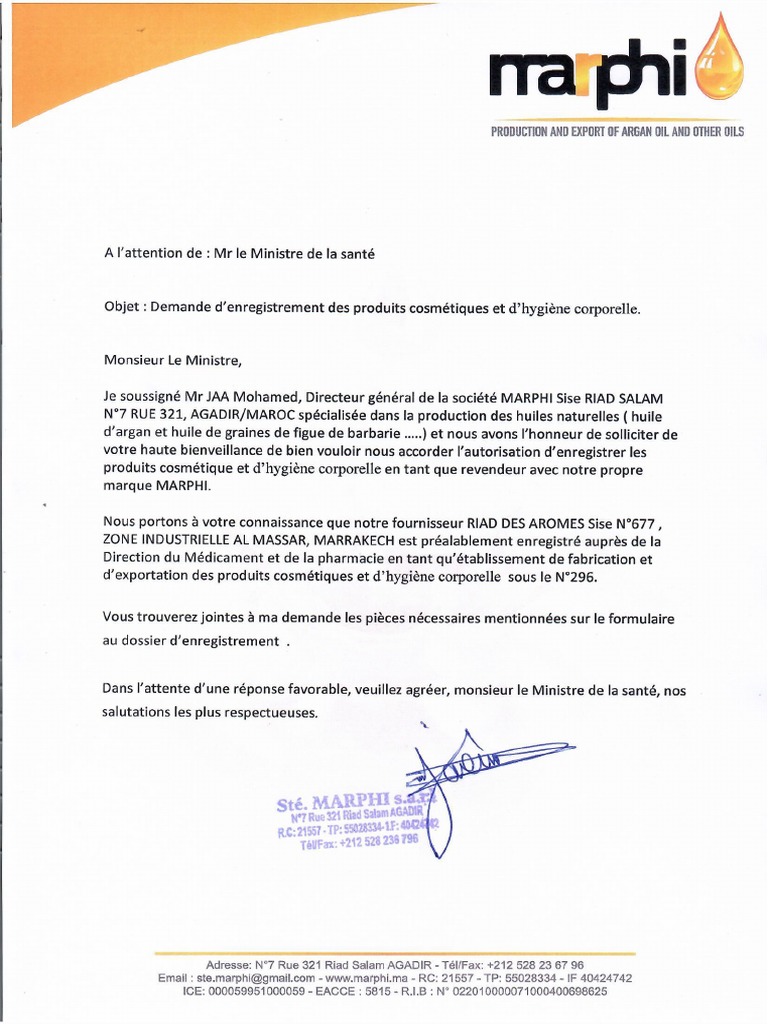 Pièce Jointe N°1 Lettre Demande | PDF