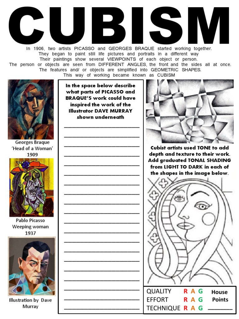cubism-Worksheet | PDF