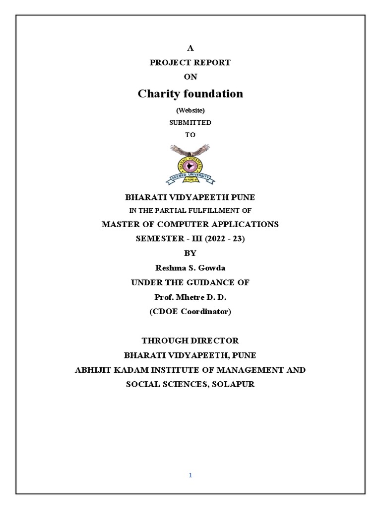 Charity Foundation Final 1 | PDF | User (Computing) | Computer Program