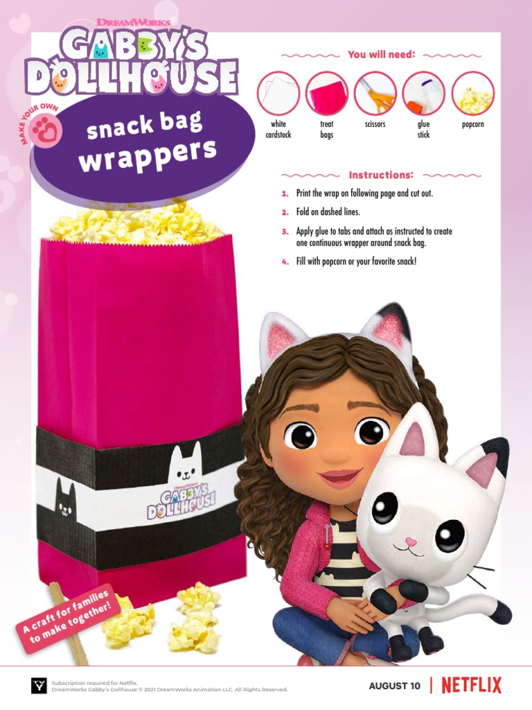 Gabbys Dollhouse Season 2 Printable Mini Party Kit | PDF