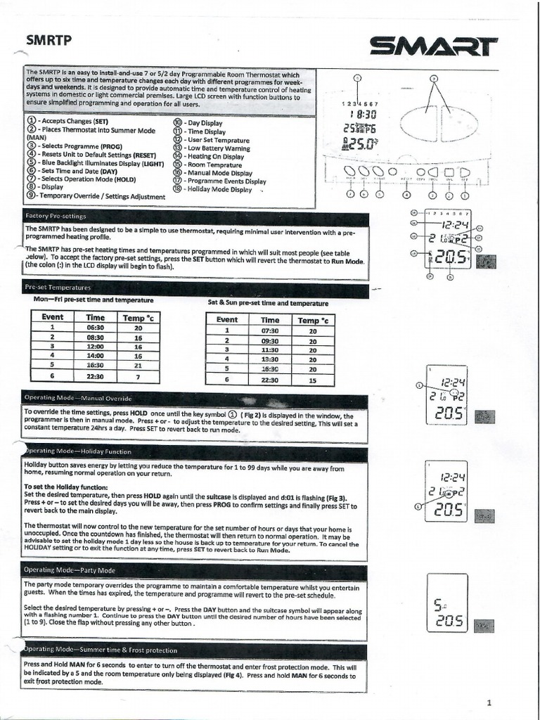 Thermostat Manual Pdf