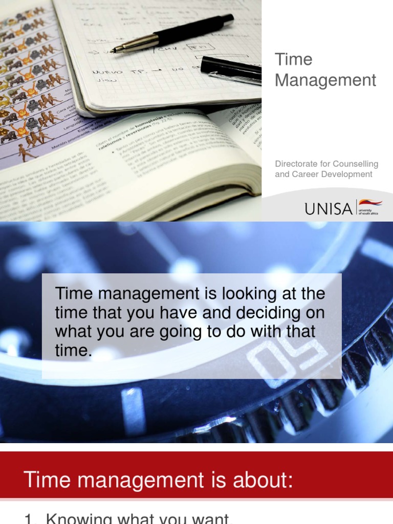 Study Skills Time Management Unisa | PDF | Professional Skills ...
