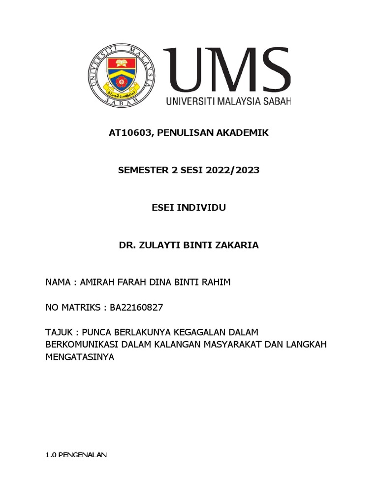 Esei Individu Pa | PDF