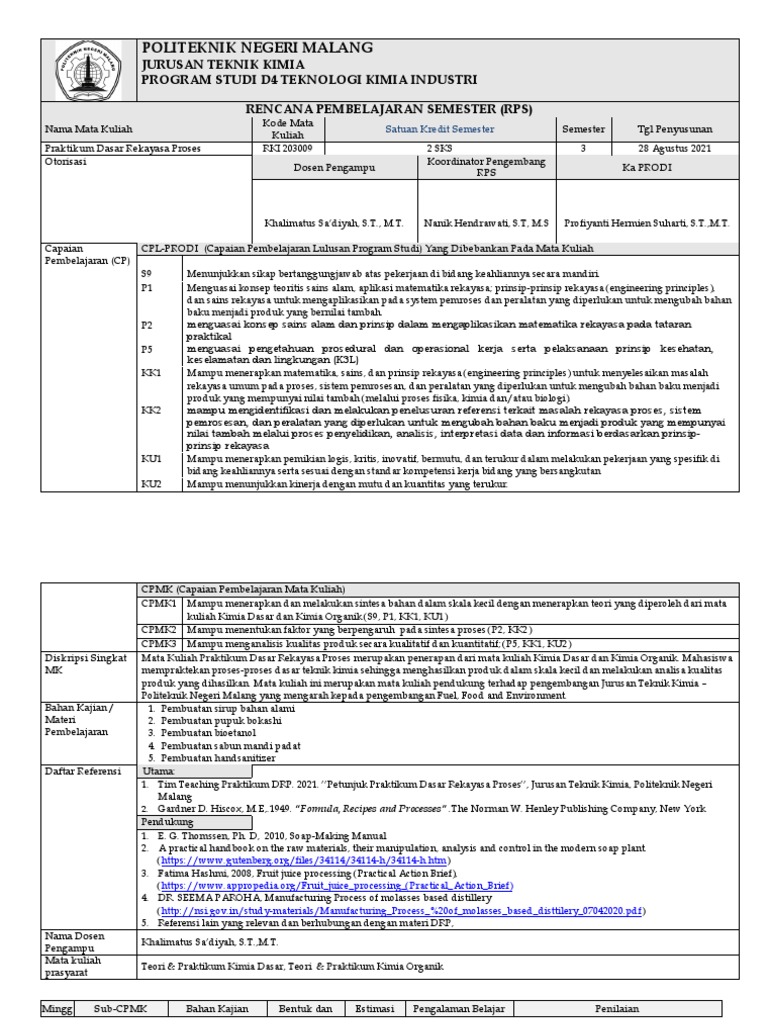 RPS DRP D4-TK 2021-2022 Rev | PDF