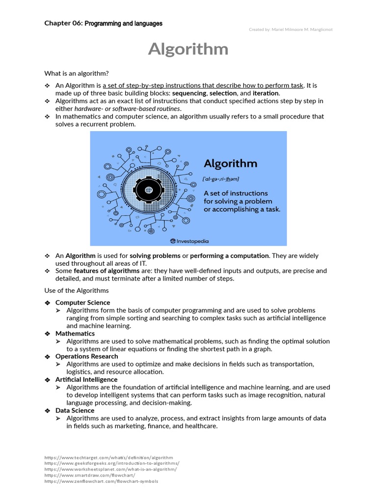 Computer Fundamental and Programming Chapter 06 | PDF