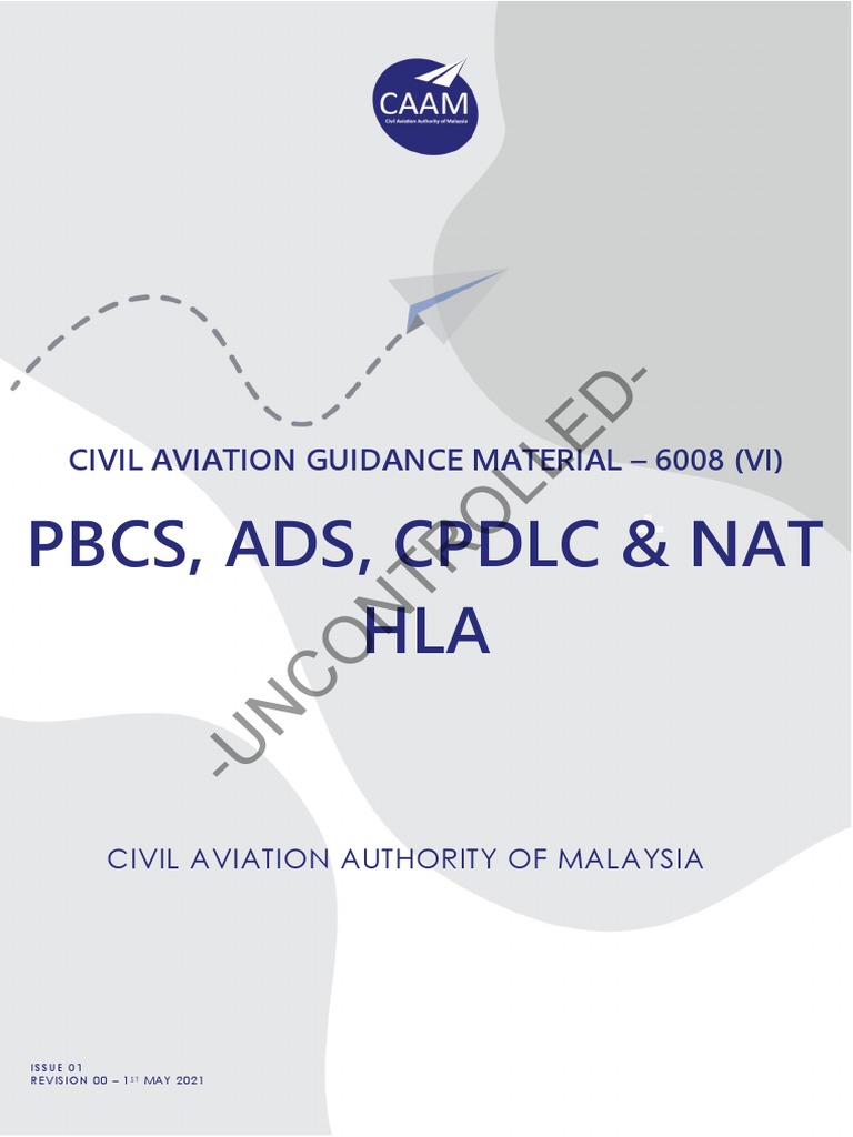 Cagm 6008 Vi PBCS Ads CPDLC Nat Hla | PDF | Air Traffic Control ...