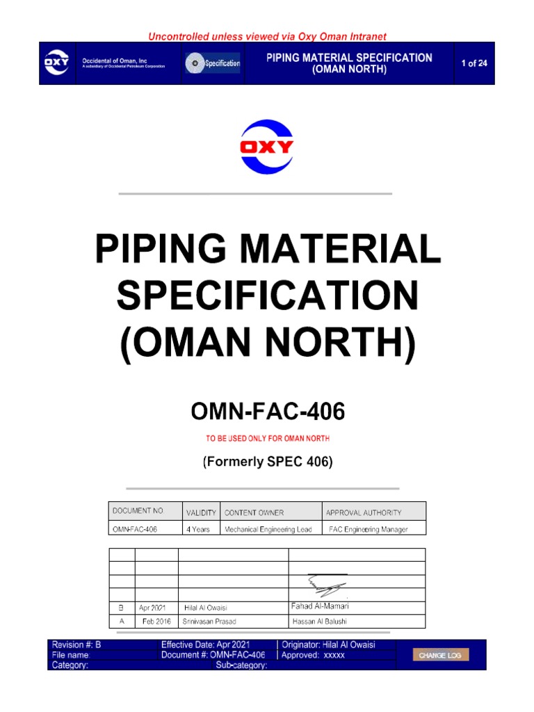 Omn Fac 406 | PDF | Pipe (Fluid Conveyance) | Screw