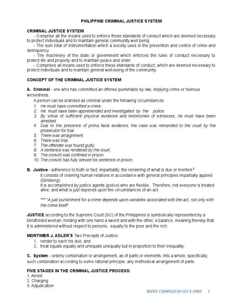 CLJ 1 - Introduction To PCJS Notes | PDF
