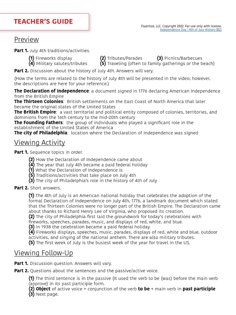 Independence Day Insights | PDF | Independence Day (United States ...