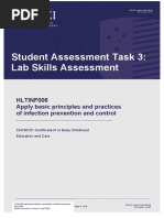 HLTINF006 Student Assessment Task 2 | PDF | Hygiene | Methicillin Resistant Staphylococcus Aureus