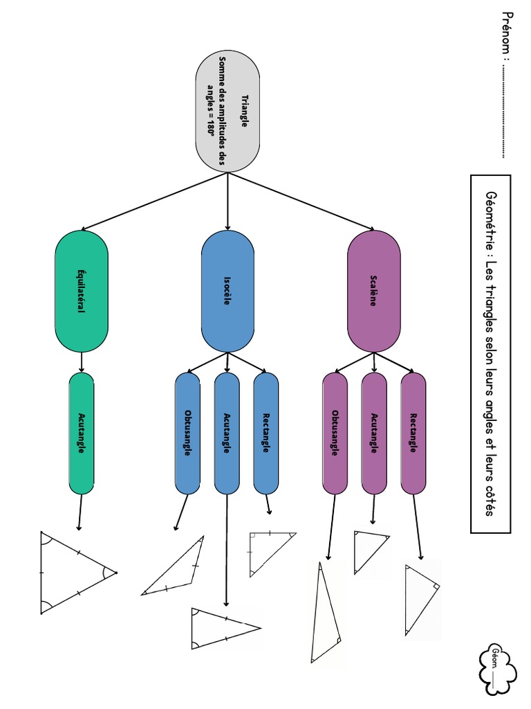 Synthèse - Triangles | PDF | Triangle | Objets géométriques