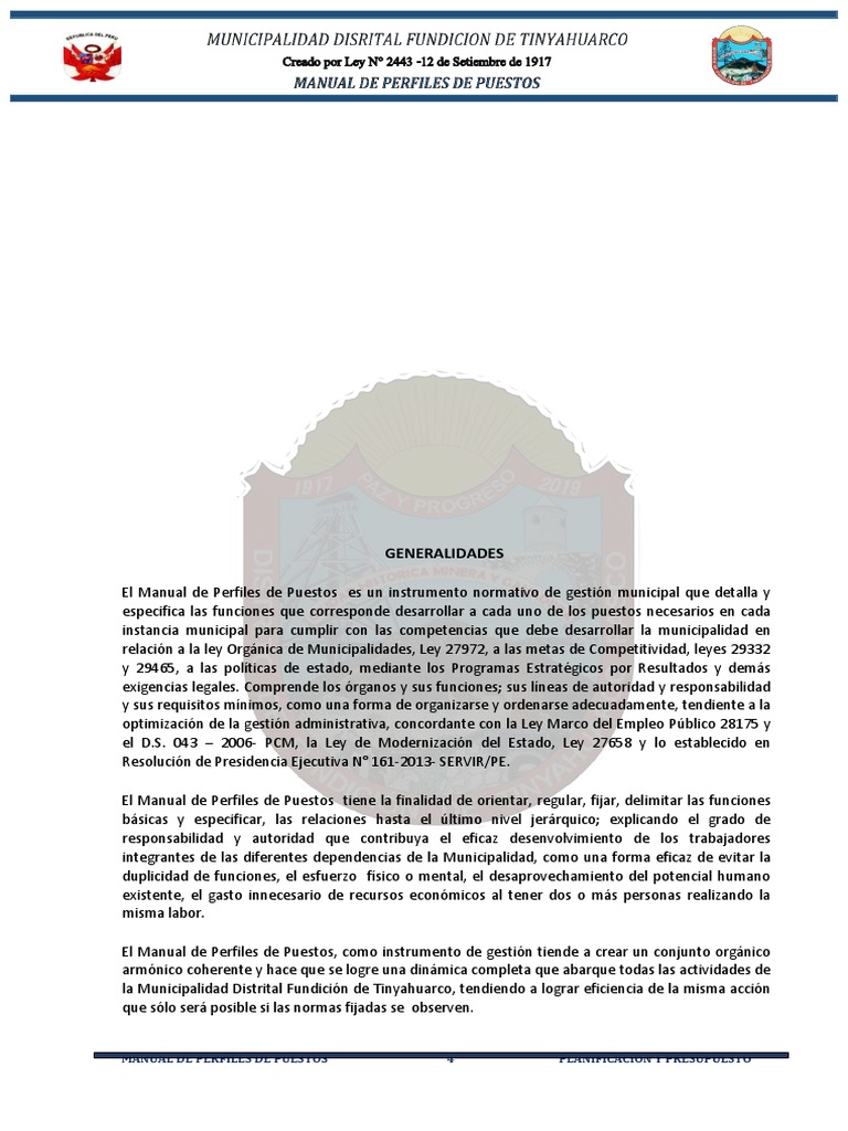 MANUAL DE PERFILES DE PUESTOS MDFT - pdf-4 | PDF