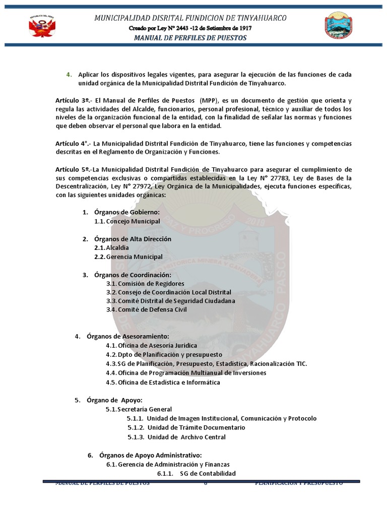 MANUAL DE PERFILES DE PUESTOS MDFT - pdf-6 | PDF | Finanzas y dinero