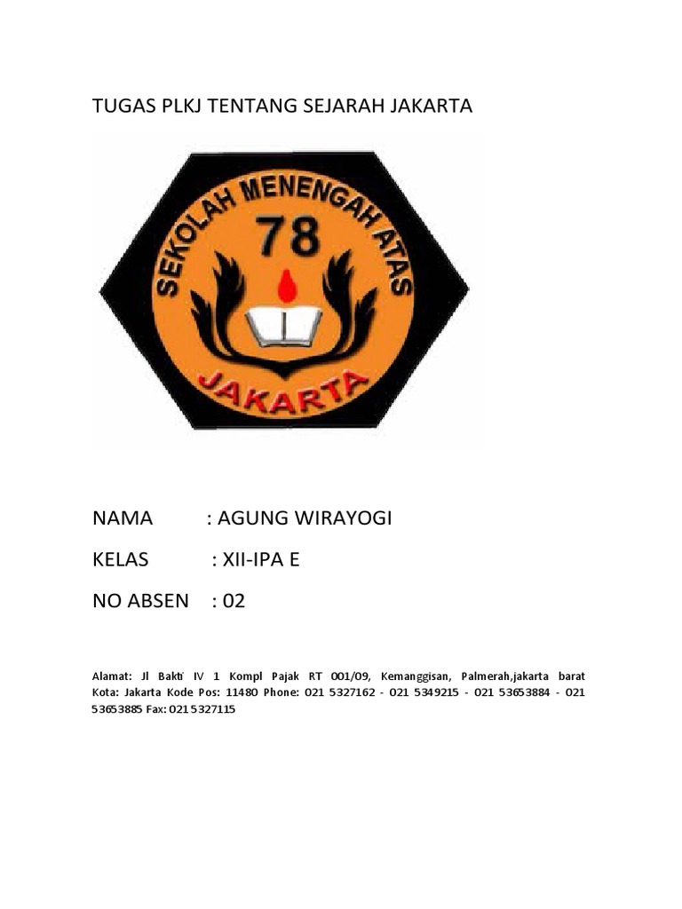 Tugas PLKJ Tentang Sejarah Jakarta | PDF | Perjalanan