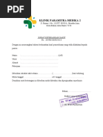 Surat Sakit Klinik Anggrek | PDF