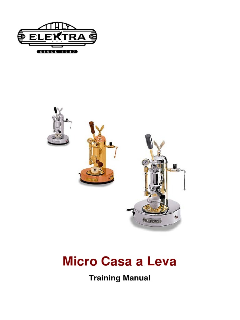 Micro Casa a Leva Training Manual | PDF | Boiler | Manufactured Goods