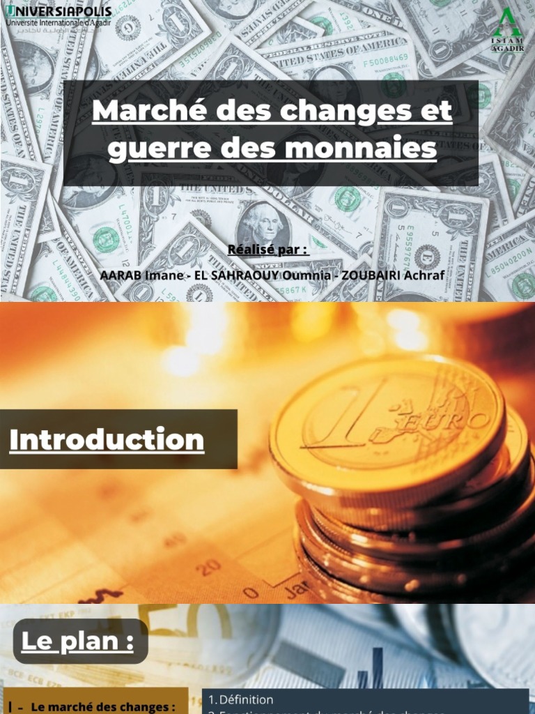 Expose Sur Le Marche Des Changes - Section A | PDF