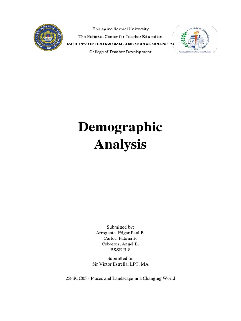 Vigan Demographic Analysis | PDF | Demography