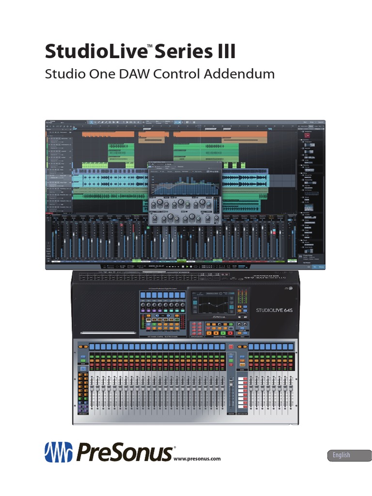 StudioLive Series III Studio One DAW Control Addendum EN V3 25032019 ...