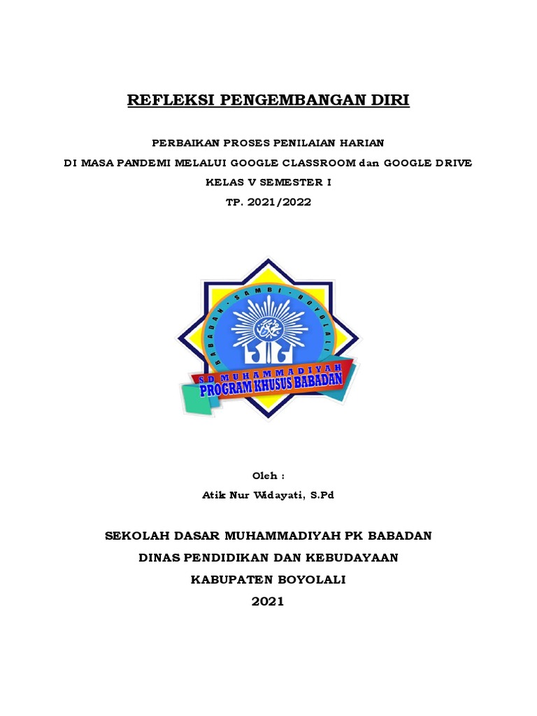 Refleksi Diri Atik Nur Widayati | PDF | Seni