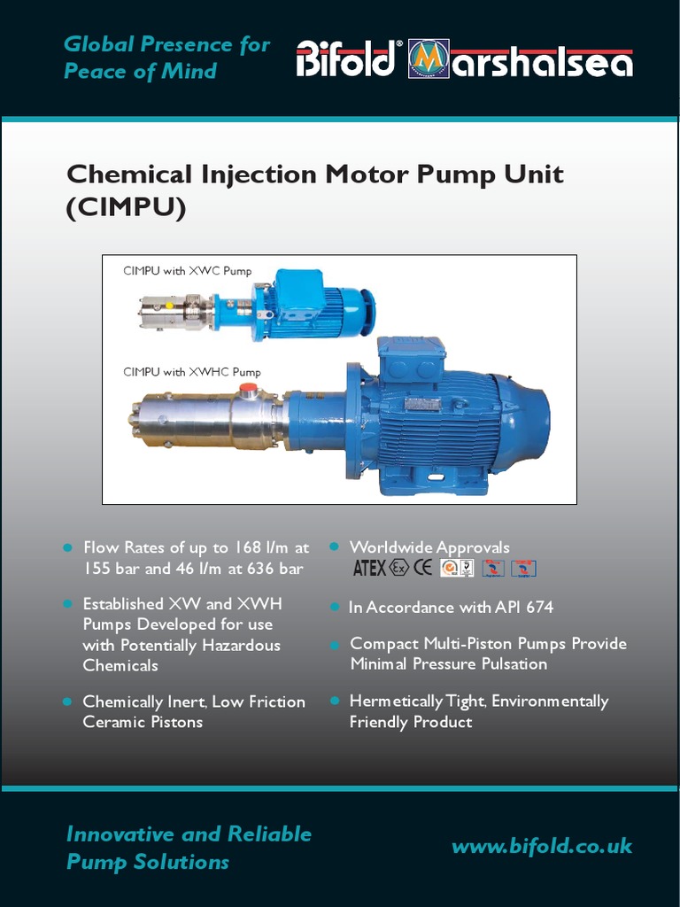 22 - Chemical Injection Motor Pump Unit (CIMPU) BFD52-2 November 11 ...