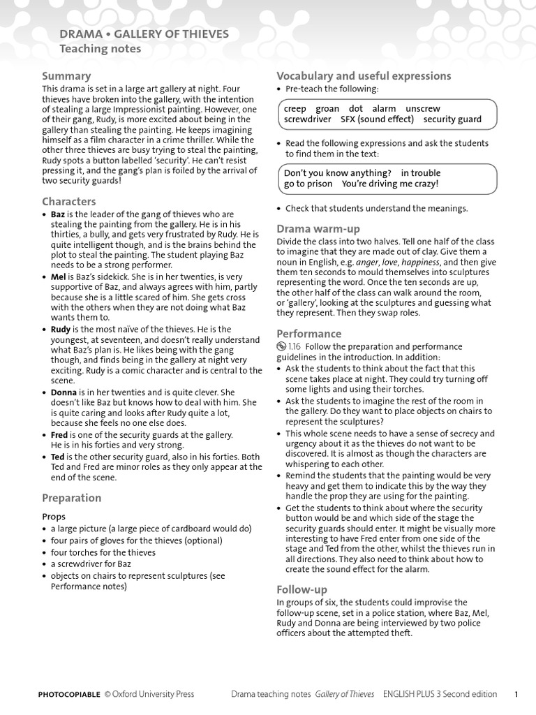 Drama Gallery of Thieves | PDF | Impressionism