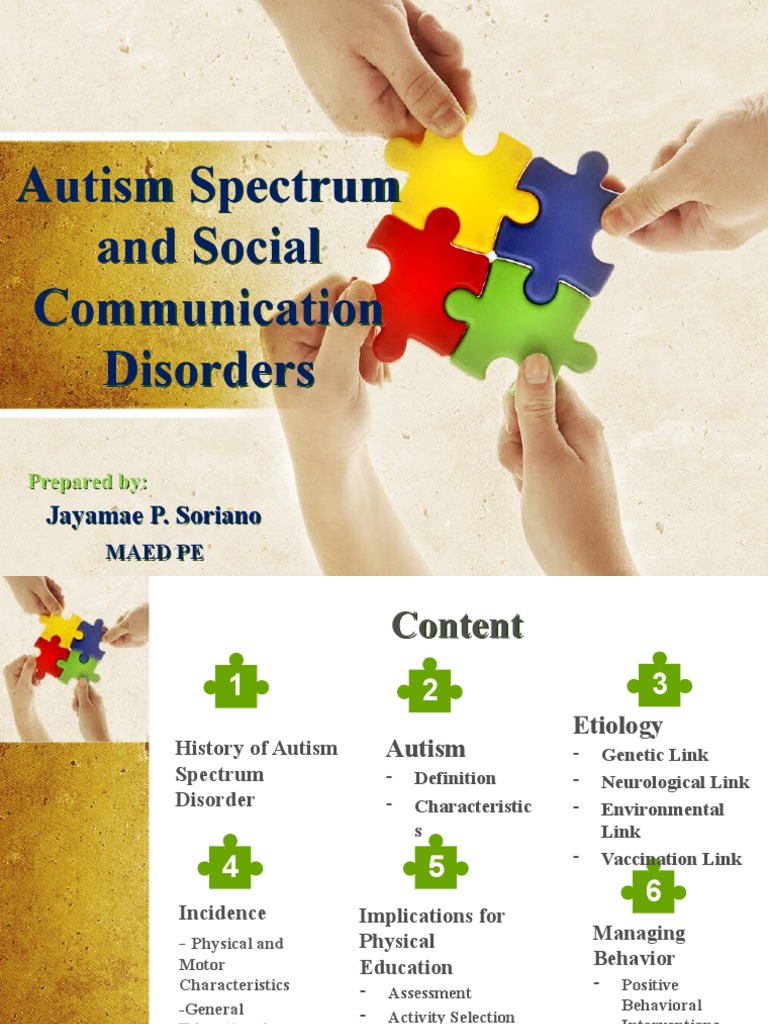 Autism Spectrum and Social Communication Disorders | PDF | Autism ...