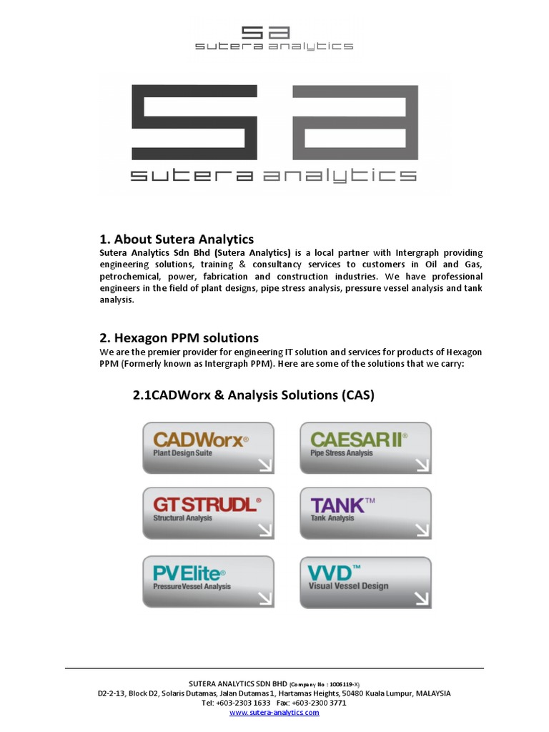 SUTERA ANALYTICS Profile | PDF | Computers | Technology & Engineering