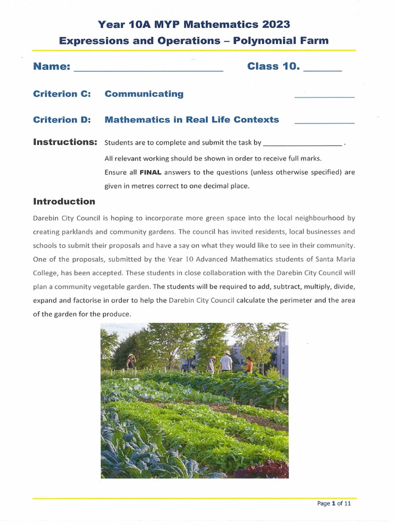 Polynomial Farm 2023 | PDF | Area | Fertilizer