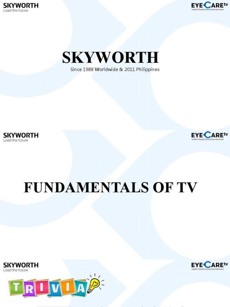 TV Fundamentals and History Overview | PDF | Television | Video