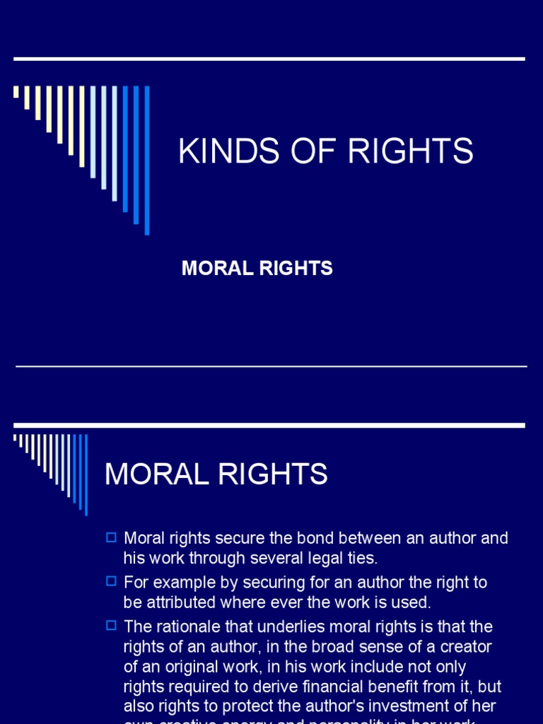 Moral Rights | PDF | Copyright | Civil Law (Common Law)