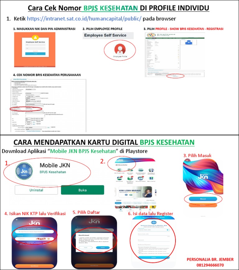 Cara Cek Nomor Bpjs Kesehatan Di Profile Individu | PDF