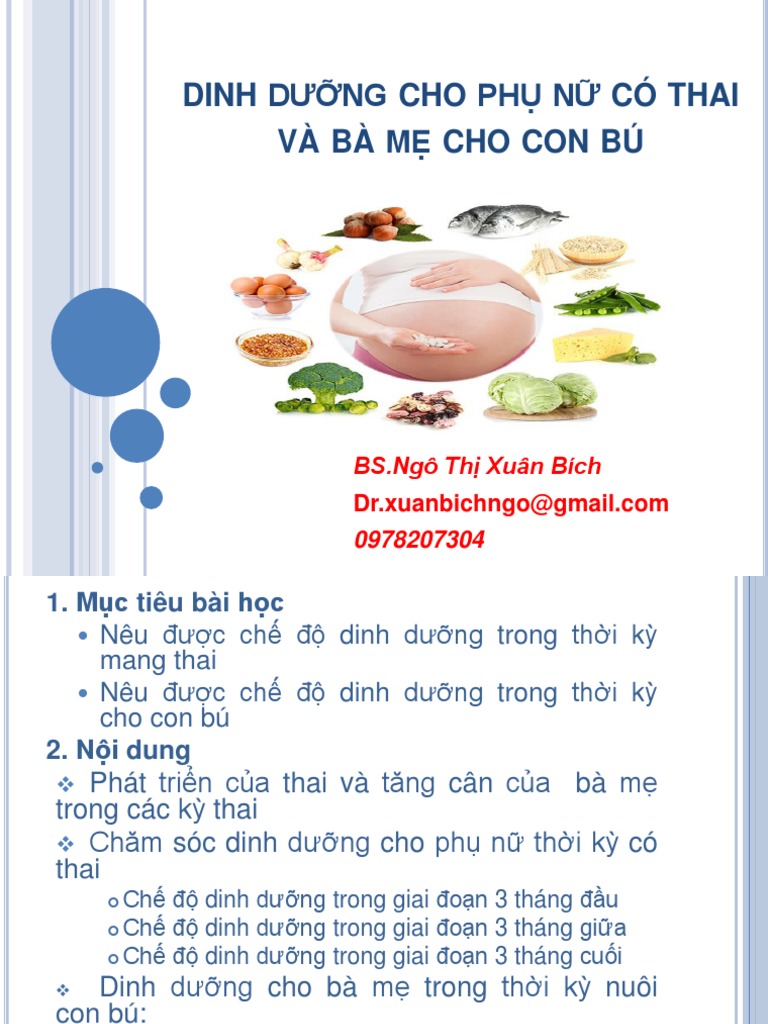 Bài 3 Dinh Dư NG Cho PH N Có Thai | PDF