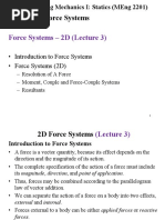 Lecture 4 Chapter 2 - Force Systems 3D | PDF | Euclidean Vector | Force
