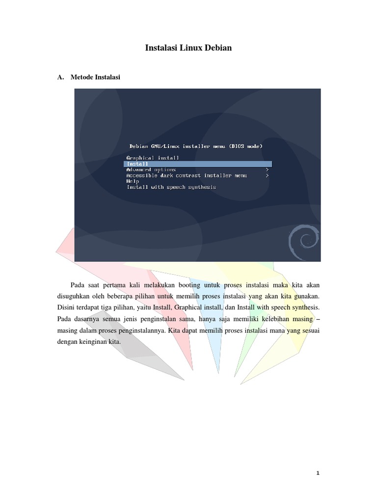 Instalasi Linux Debian | PDF