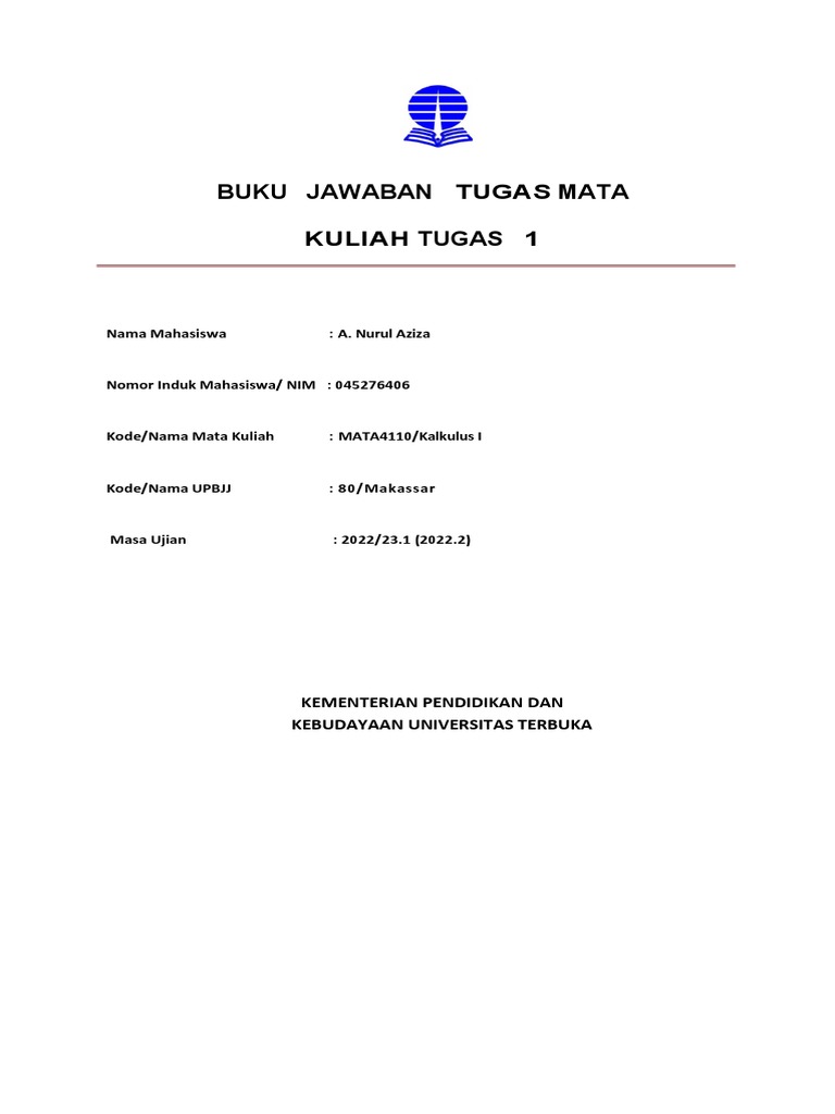 BJT Tugas 1 - Mata4110 | PDF | Metode & Bahan Ajar