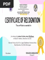 Intrams Certificate | PDF | Philippines | Schools