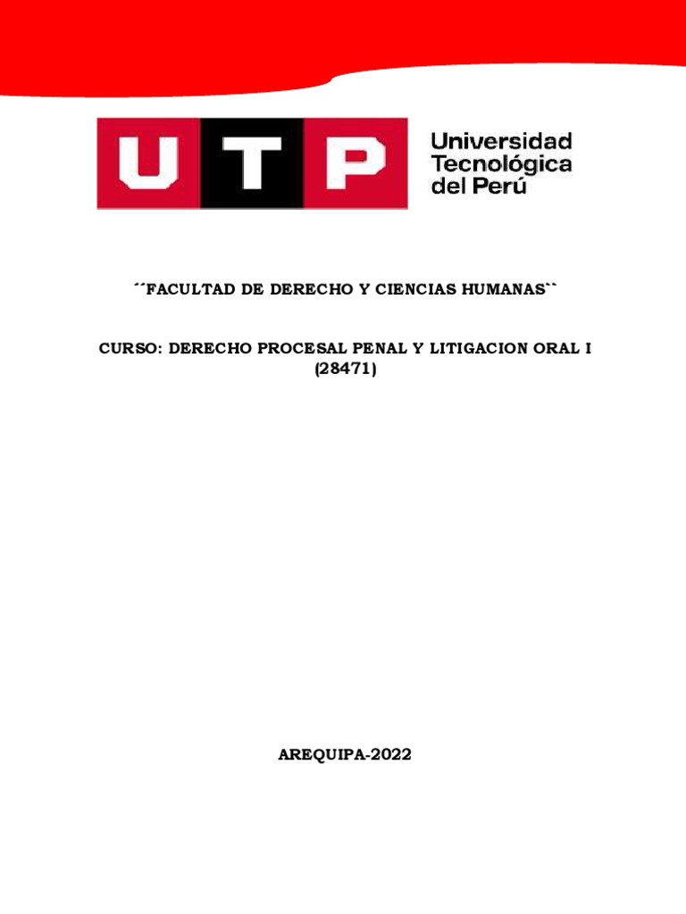 PC2 - Trabajo Academico | PDF | Fiscal | Procedimiento Criminal