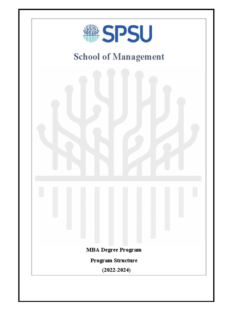 Program Structure-MBA Reglular 2022-24 | PDF