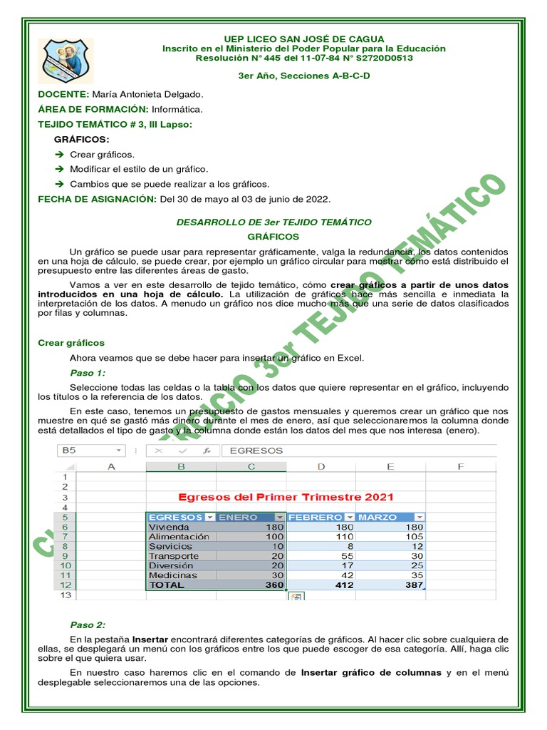 3era CLASE de INFORMÁTICA 3er Año A-B-C-D - III Lapso 2021 - 2022 | PDF ...