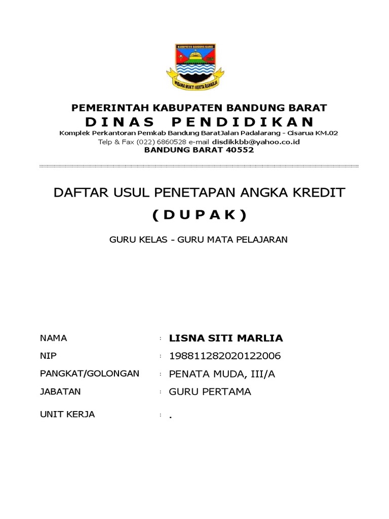 File DUPAK Bahan Lisna | PDF