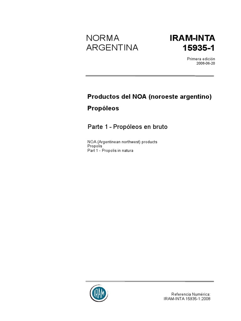 Norma Argentina: Iram-Inta 15935-1 | PDF