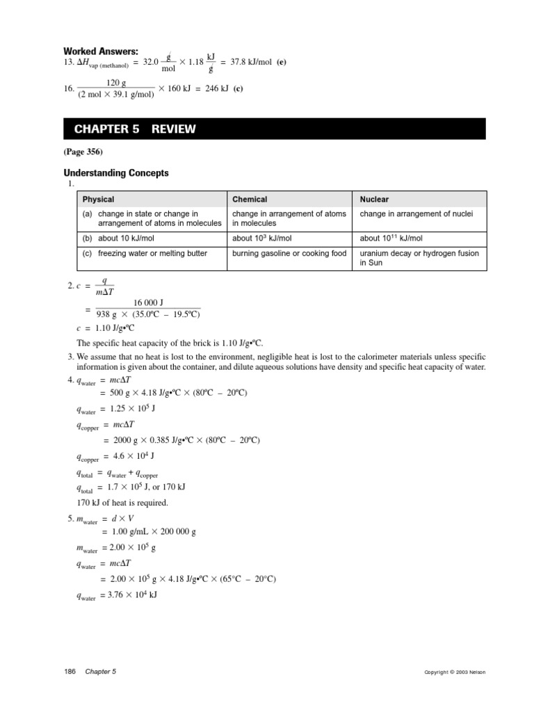 Chapter 5 Review Solution Pdf Science And Mathematics
