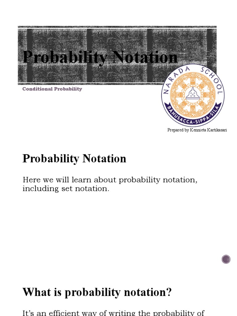 9 Narada 03 Probability Notation | PDF